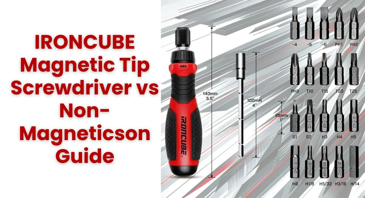 RONCUBE Magnetic Tip Screwdriver vs Non-Magnetic